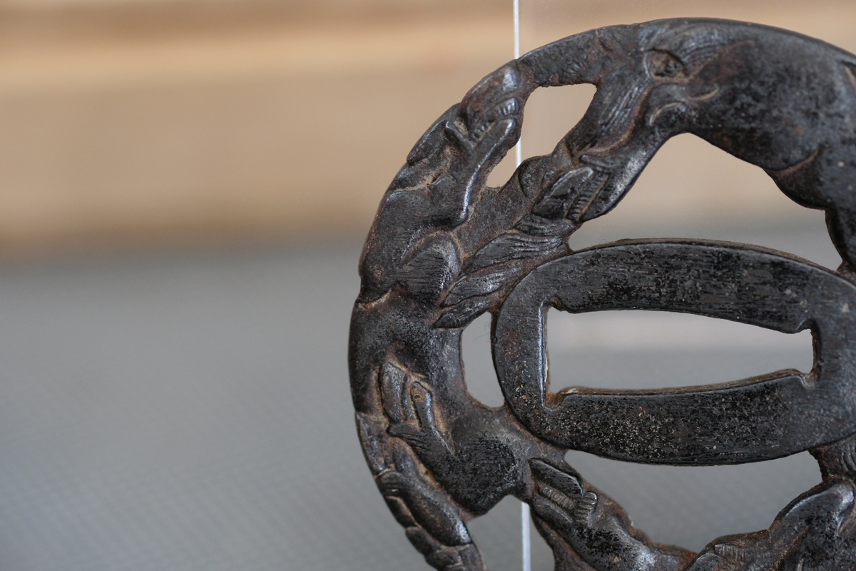 Great quality antique Tsuba Horses Japanese original for sale japonesa ...