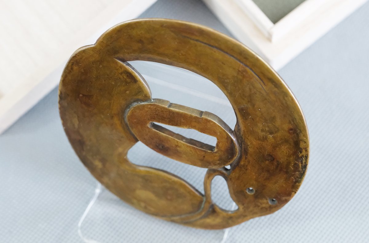 Very rare Tsuba Japanese Fish long sixe for sale japonesa en venta