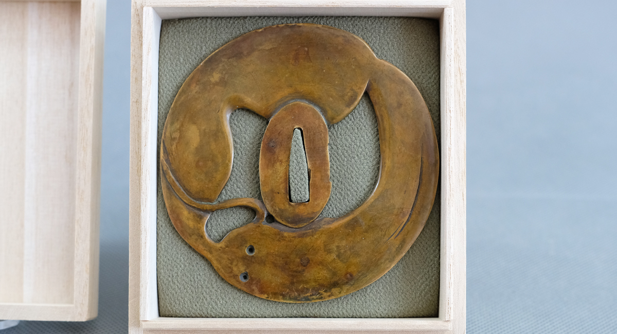 Very rare Tsuba Japanese Fish long sixe for sale japonesa en venta