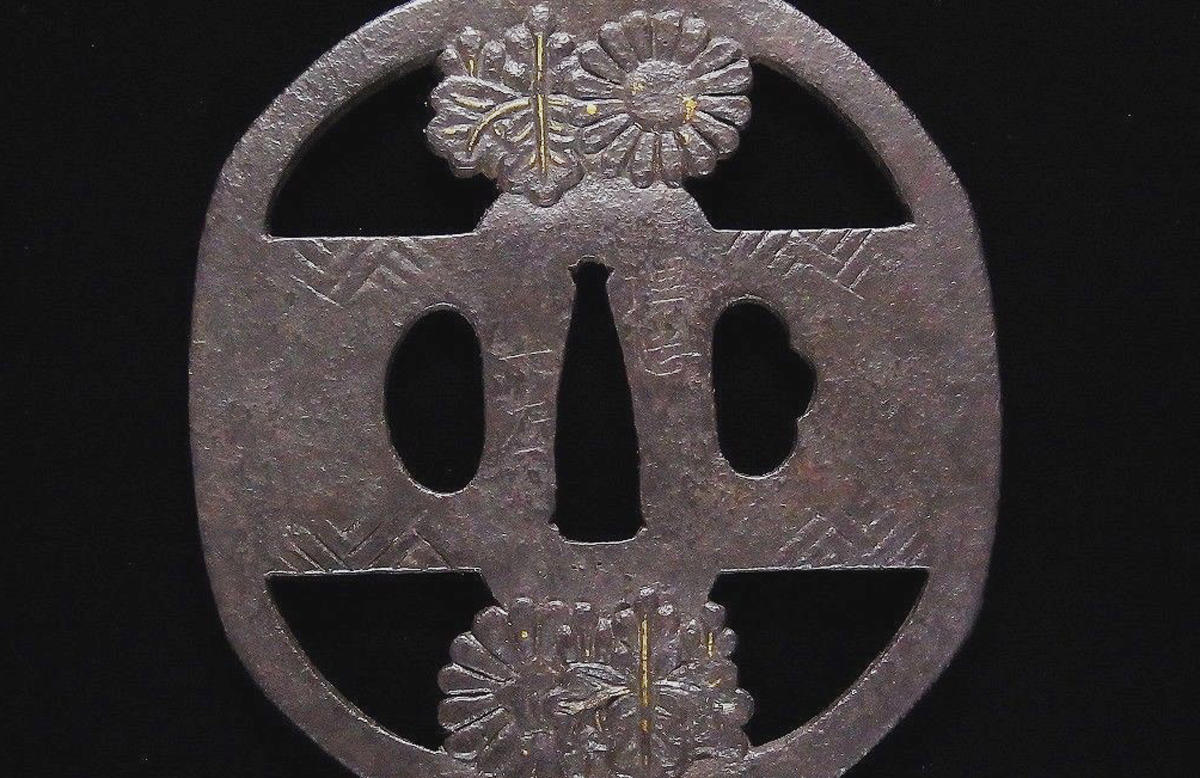 Tsuba Christian hiden Kakure Kirishitan Japanese Edo for sale japonesa ...