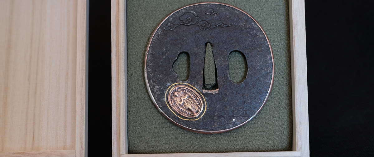 Very extremely rare Virgin Mary Christian Japanese Tsuba Edo signed for ...