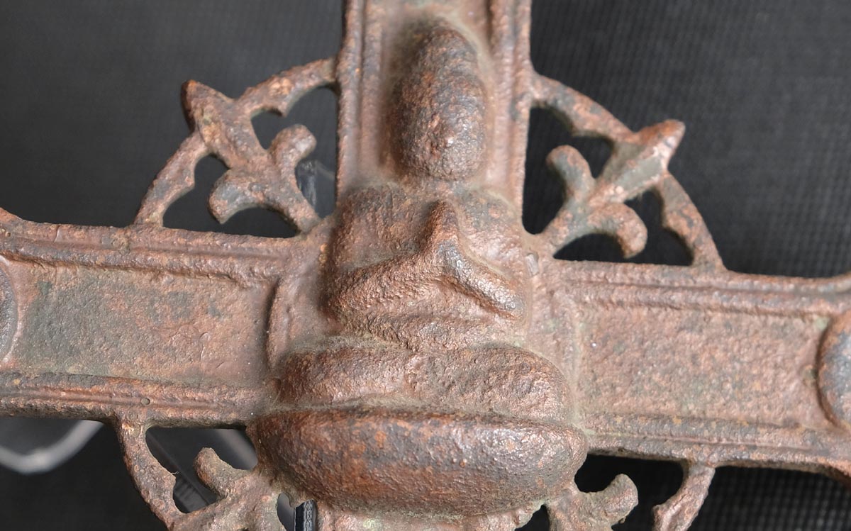 Kakure Kirishitan Japanese Hidden Christian great size cross Buddhist ...