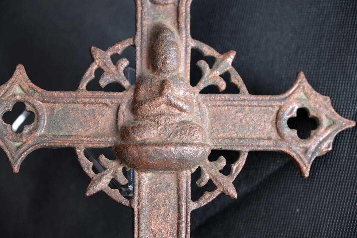 Kakure Kirishitan Japanese Hidden Christian great size cross Buddhist ...