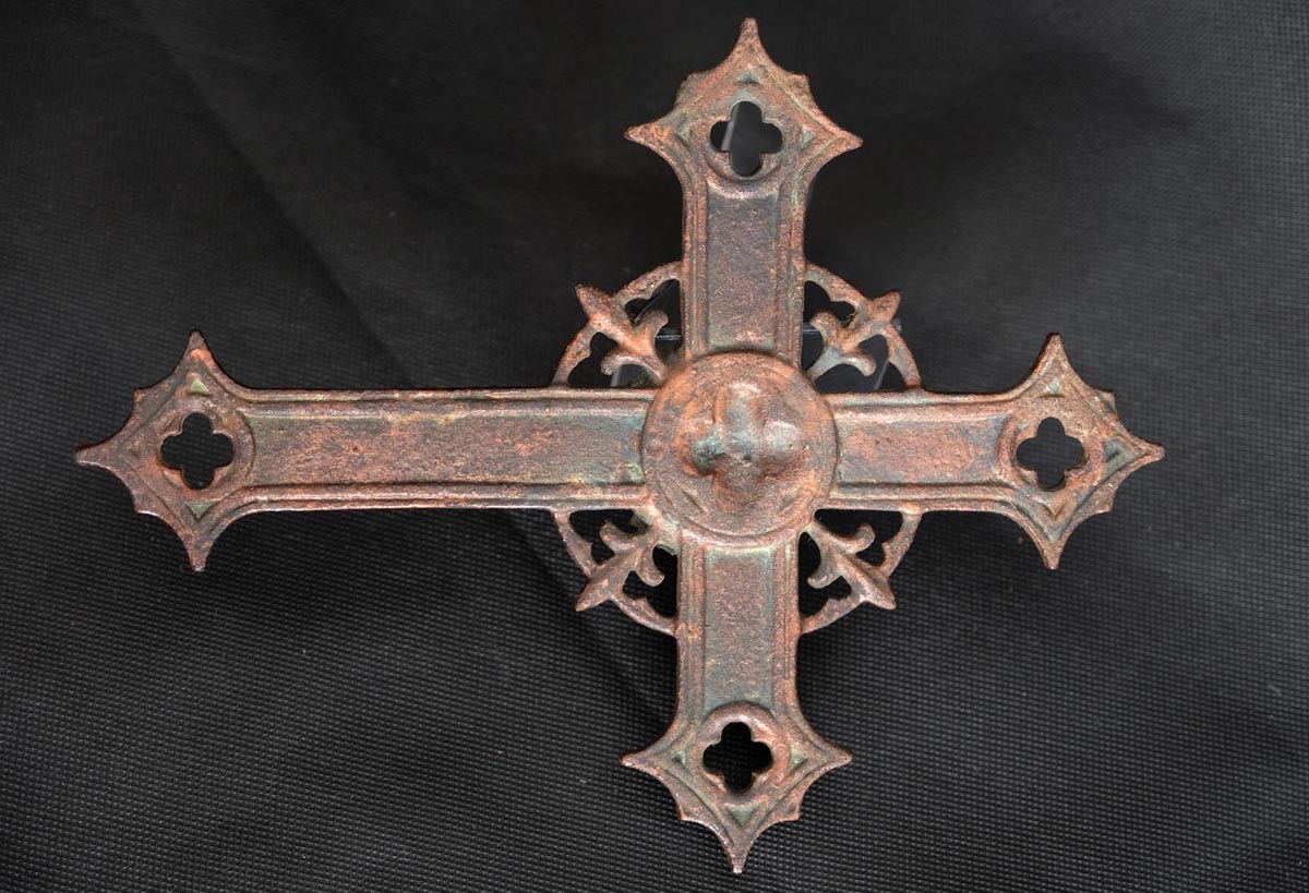 Kakure Kirishitan Japanese Hidden Christian great size cross Buddhist ...