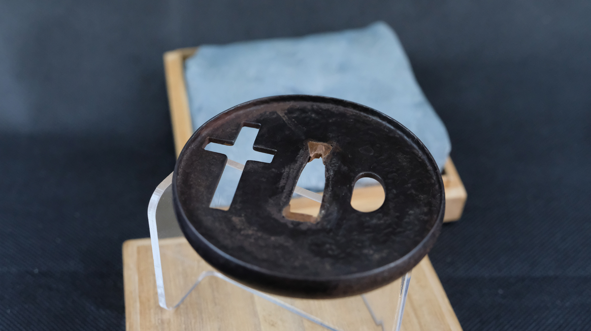 Antique Japanese Kirishitan Christian Katana Tsuba for sale japonesa ...