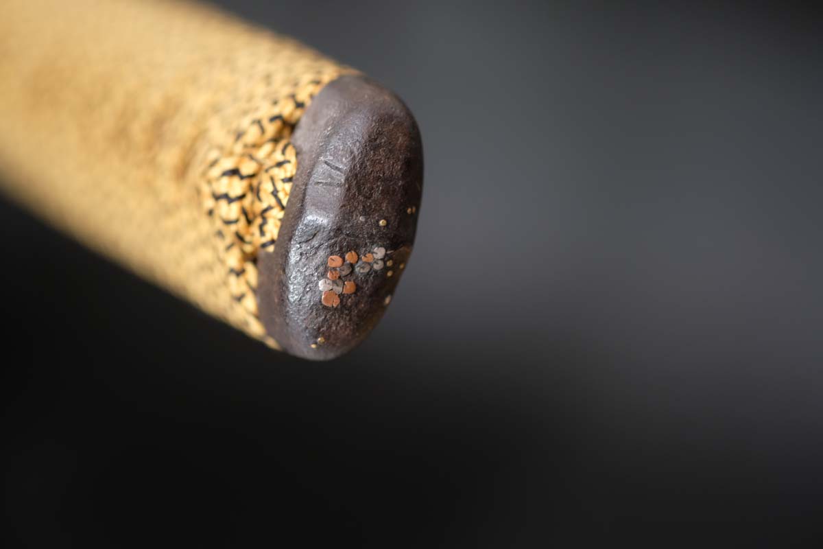 Antique Japanese Nagamaki high grade sanake Hokkaido snake skin Koshirae