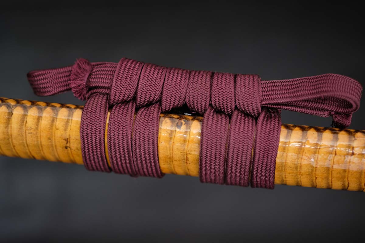 Antique Japanese Nagamaki high grade sanake Hokkaido snake skin Koshirae