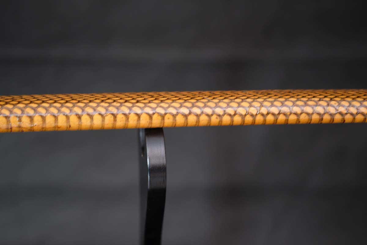 Antique Japanese Nagamaki high grade sanake Hokkaido snake skin Koshirae