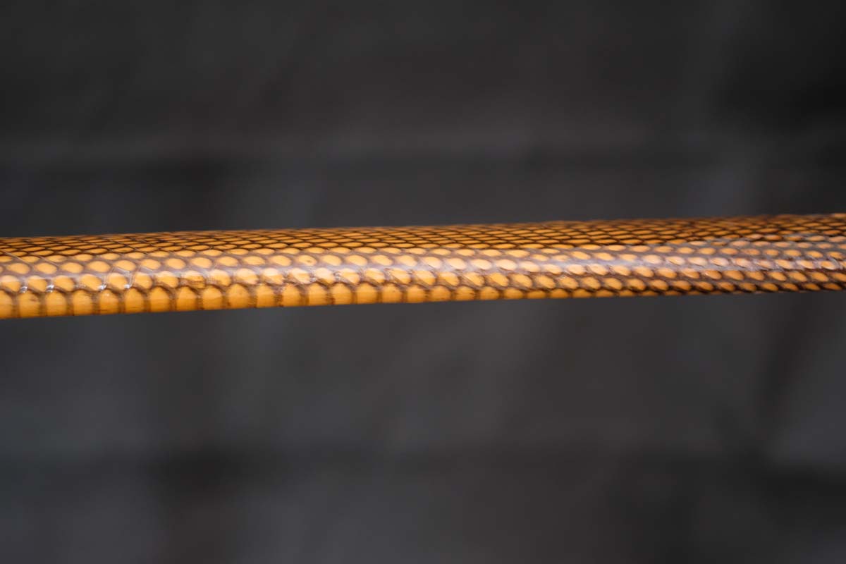 Antique Japanese Nagamaki high grade sanake Hokkaido snake skin Koshirae