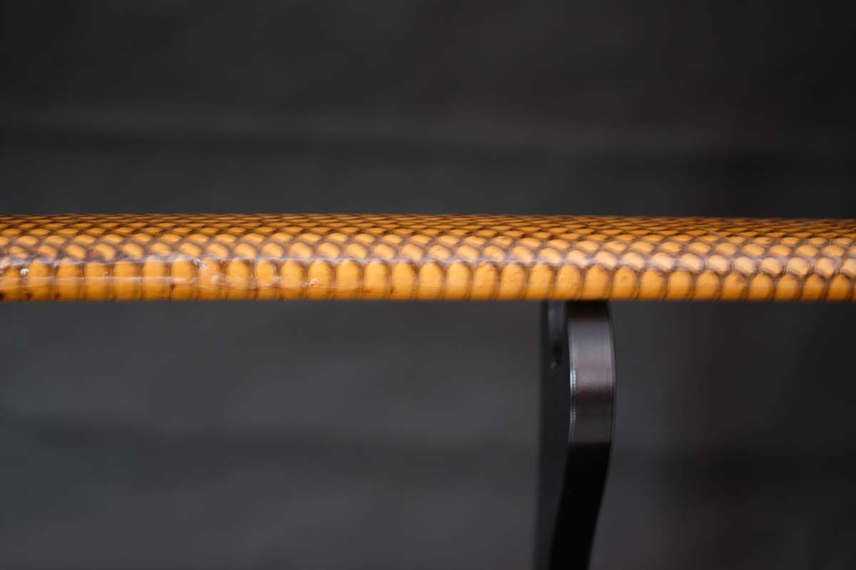 Antique Japanese Nagamaki high grade sanake Hokkaido snake skin Koshirae