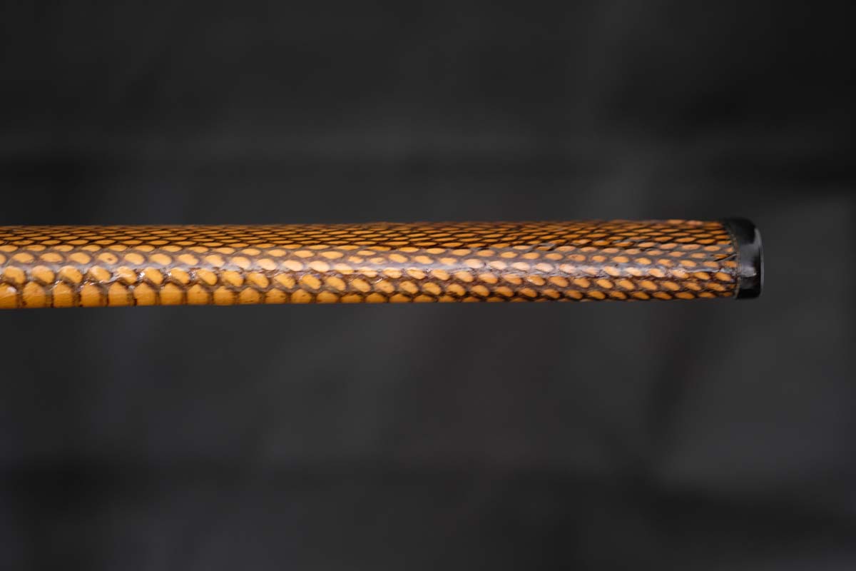 Antique Japanese Nagamaki high grade sanake Hokkaido snake skin Koshirae