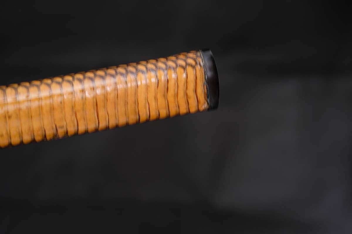 Antique Japanese Nagamaki high grade sanake Hokkaido snake skin Koshirae